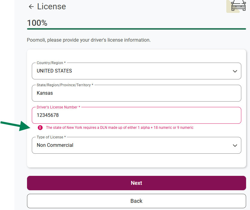 ServiceConnect - How to enter driver’s license information on my profile?